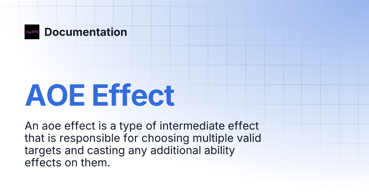 AOE Effect | Documentation