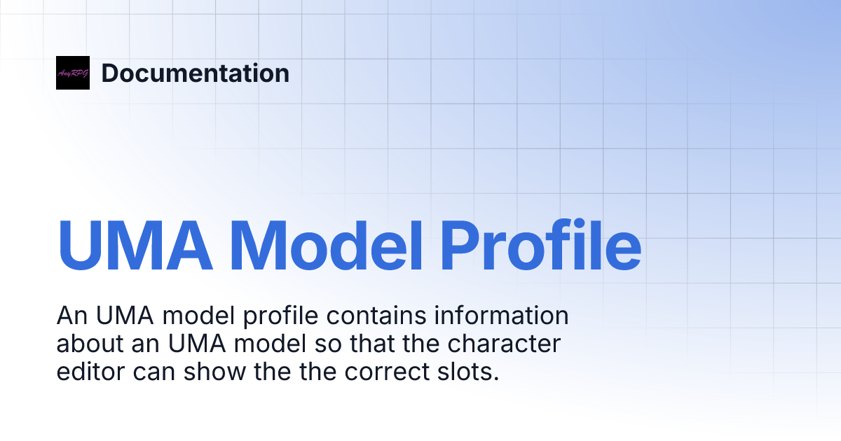 UMA Model Profile | Documentation