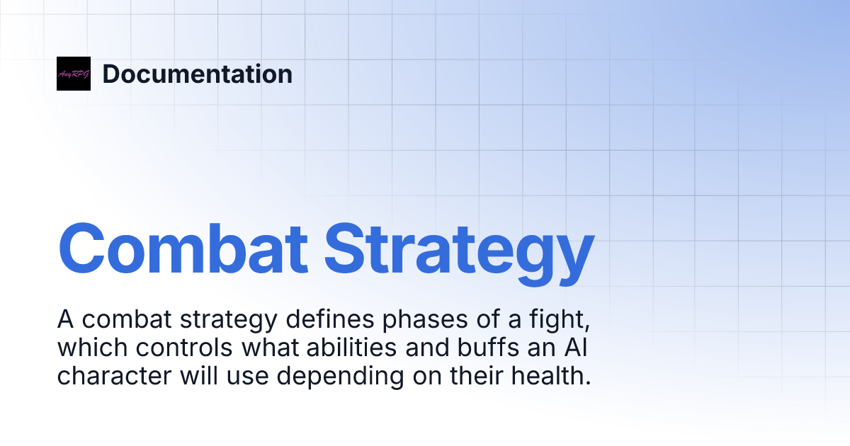 Combat Strategy | Documentation