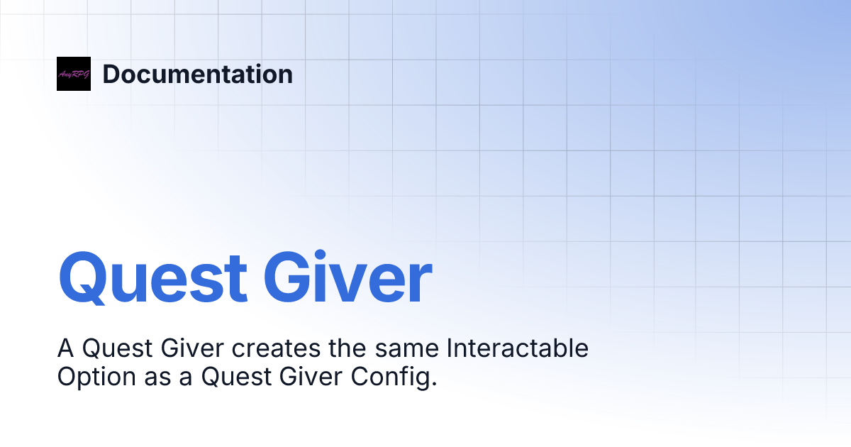 Quest Giver | Documentation
