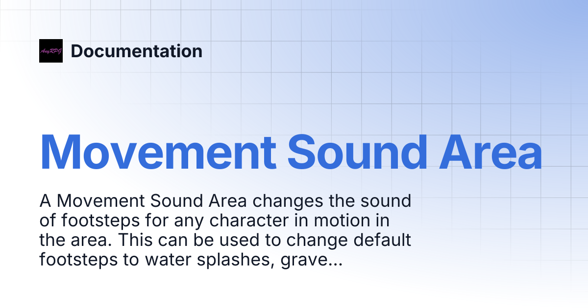 Movement Sound Area | Documentation